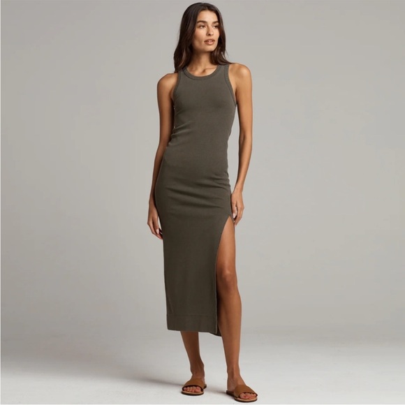 Rowan | Dresses | Rowan Dylan Rib Knit Maxi Dress Olive Green M | Poshmark